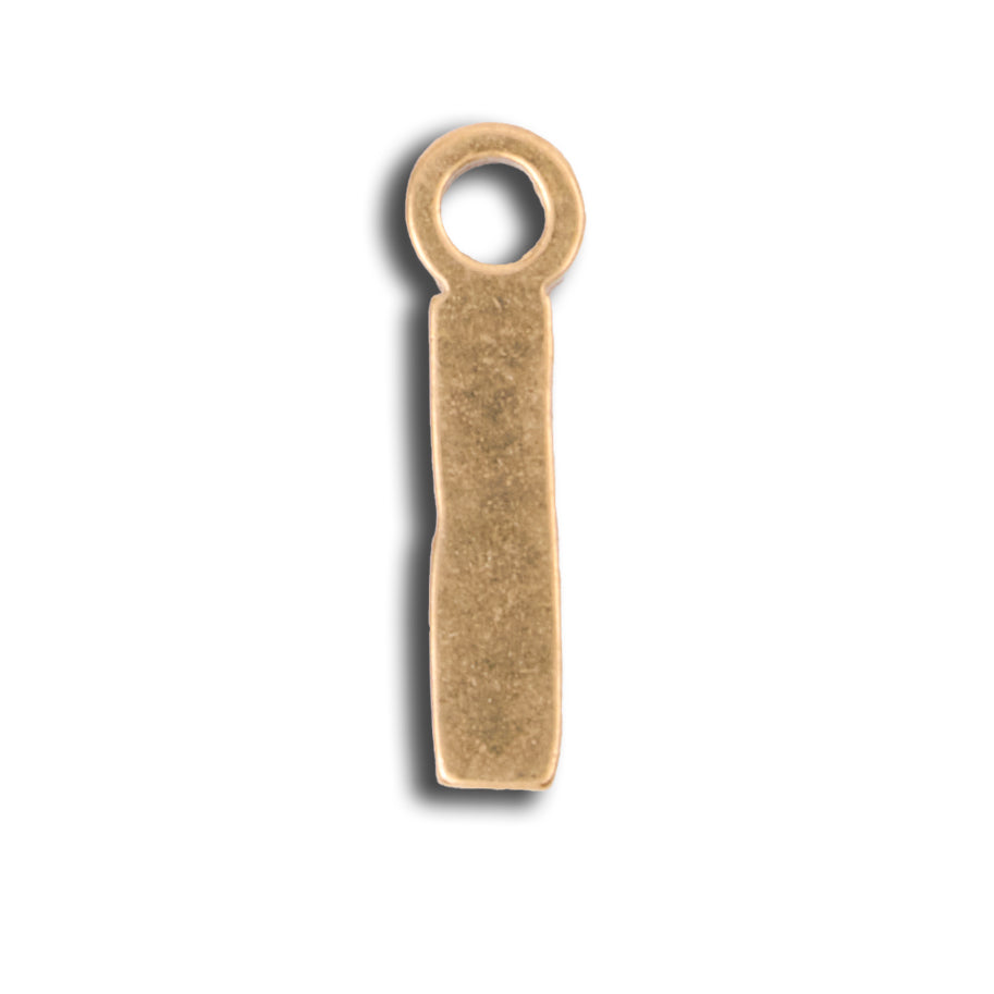 Letra I Dorada Acero / 8mm – Santorini Bisutería