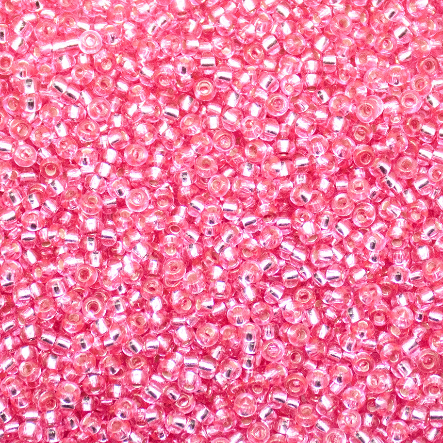 Mostacilla Checa #8 / Rosado Brillante / 93140 – Santorini Bisutería